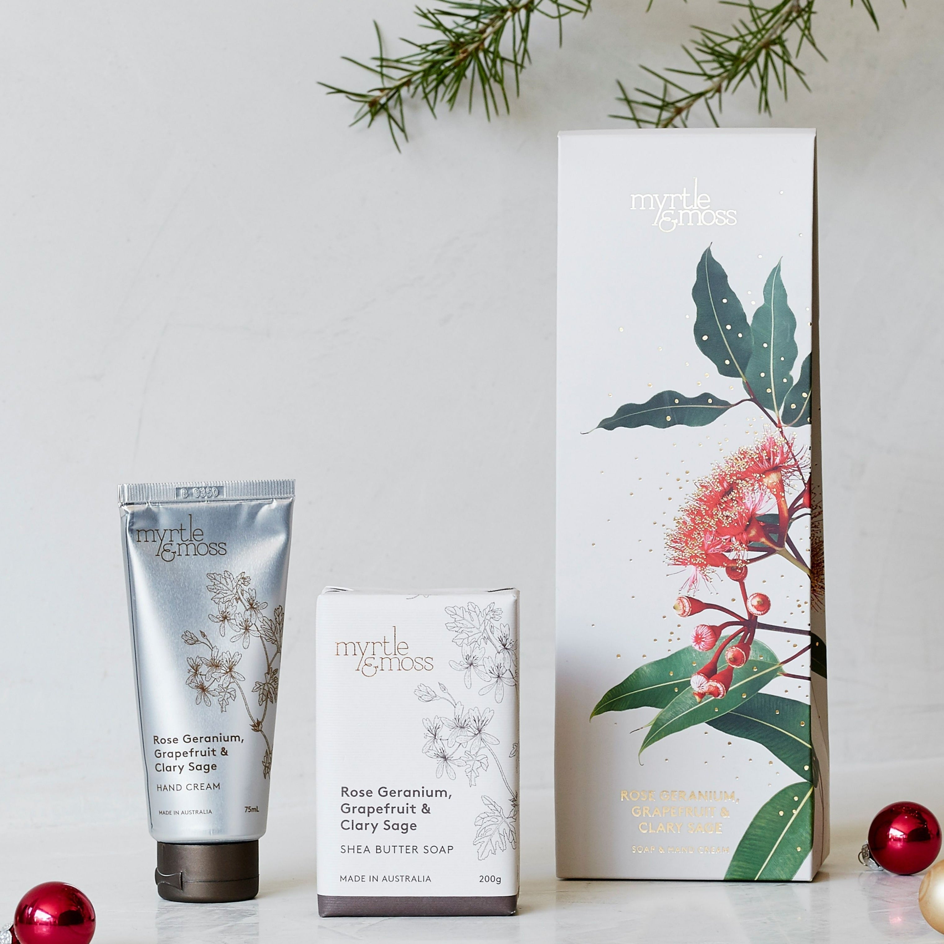 Hand Cream & Soap Duet - Rose Geranium, Grapefruit & Clary Sage – Pink ...